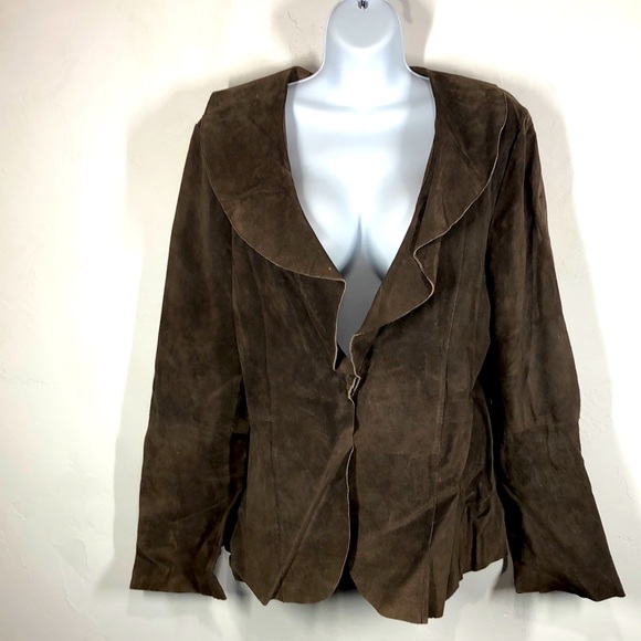 Stetson | Jackets & Coats | Stetson Brown Leather Jacket Size Large ...